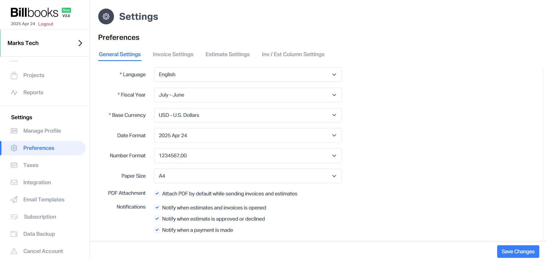 How to Customize Invoice Columns in Billbooks? - billbooks
